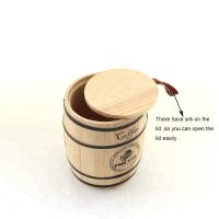 China 11.5 x 13.7 cm Pine Oak Wooden Barrels The Perfect Tea Packaging Solution for sale
