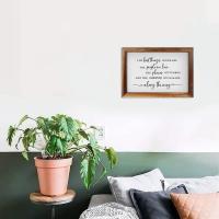 China Wooden Wall Hanging Sign for Farmhouse Bedroom Vintage Family Sign in Plain Color for sale