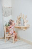 China Eco-friendly Sunshine Wall-Mounted Activity Table and Chair Set for Toddler Furniture for sale