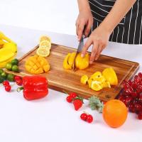 China Commercial Buyers Modern Acacia Wood Kitchen Cheese Chopping Board with Juice Groove for sale