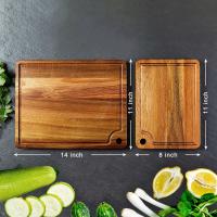 China Commercial Buyers Modern Acacia Wood Kitchen Cheese Chopping Board with Juice Groove for sale