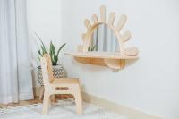 China Eco-friendly Sunshine Wall-Mounted Activity Table and Chair Set for Toddler Furniture for sale