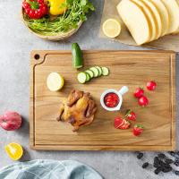 China Commercial Buyers Modern Acacia Wood Kitchen Cheese Chopping Board with Juice Groove for sale