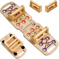 China Custom Size Wooden Foldable Push Up Handles for Professional Strength Training for sale