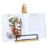 China Effortlessly Read Your Recipes with this Rustic Wood Recipe Book Holder Adjustable for sale