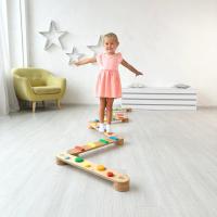 China Indoor Kids Sports Equipment Kindergarten Nursery School Balance Stepping Stones for sale