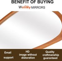 China Beautiful Home Decor Free Sample Charge for Asymmetrical Mirror Wood Irregular Mirror for sale