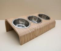 China Bowl Feeder Type Cups Pails Triple Bowl Pet Feeding Stand with Raised Modern Feeder for sale