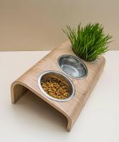 China Bowl Feeder Type Cups Pails Triple Bowl Pet Feeding Stand with Raised Modern Feeder for sale