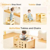 China Custom Wood 1-3 Year Old Kids Adjustable Height Chair Step Stool for Living Room for sale