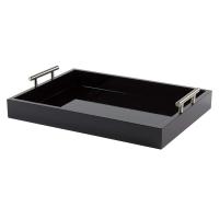 China OEM ODM Accepted Walnut or Custom Wood Serving Tray with Handles for sale