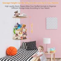 China Plush Soft Toy Storage for Toddler Play Room Wooden Corner Stuffed Animal Storage for sale