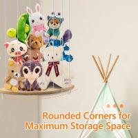 China Plush Soft Toy Storage for Toddler Play Room Wooden Corner Stuffed Animal Storage for sale