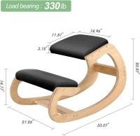 China Ergonomic Kneeling Rocking Knee Chair Modern Upright Posture Chair for Home Stool Ottoman for sale