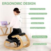China Ergonomic Kneeling Rocking Knee Chair Modern Upright Posture Chair for Home Stool Ottoman for sale