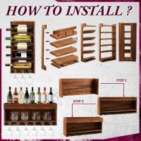 China Modern and Chic Wine Display Storage Rack with Bottle Stemware Glass Holder for sale
