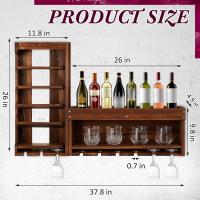 China Modern and Chic Wine Display Storage Rack with Bottle Stemware Glass Holder for sale