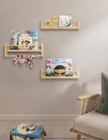 China Household Functional Design Kids Wood Hanging Shelf for Children's Room Decoration for sale