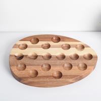 China Silk-Screen Printing Egg Tools Wooden Egg Tray for Kitchen and Refrigerator Storage for sale