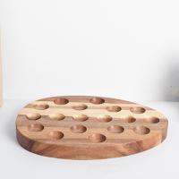 China Silk-Screen Printing Egg Tools Wooden Egg Tray for Kitchen and Refrigerator Storage for sale