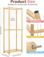 China Living Room Wooden Stuffed Animal Cage Extra Large Toy Cage for Kids Nursery Play Room Storage for sale