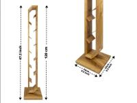 China Custom Wooden Wine Rack for Home Decor Installation Type Standing Type Anniversary Gift for sale