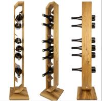 China Custom Wooden Wine Rack for Home Decor Installation Type Standing Type Anniversary Gift for sale