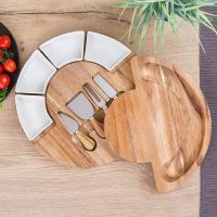 China Upgrade Your Cheese Platter with This 13 inch Meat/Cheese Cutting Board and Knife Set for sale