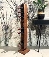 China Custom Wooden Wine Rack for Home Decor Installation Type Standing Type Anniversary Gift for sale