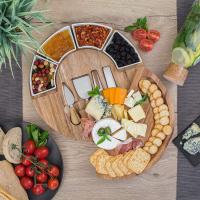 China Upgrade Your Cheese Platter with This 13 inch Meat/Cheese Cutting Board and Knife Set for sale