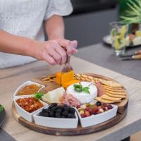 China Upgrade Your Cheese Platter with This 13 inch Meat/Cheese Cutting Board and Knife Set for sale