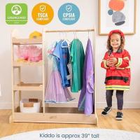 China Set of Kids Montessori Wardrobe Clothing and Costume Organizer Custom Size Organizer for sale