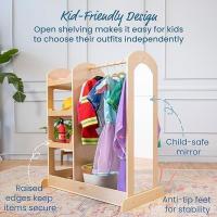 China Set of Kids Montessori Wardrobe Clothing and Costume Organizer Custom Size Organizer for sale