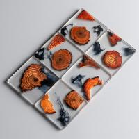 China Epoxy Resin and Wood Coasters with Customized Multi Functional Design Printing burned for sale
