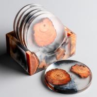 China Eco Friendly Custom Crystal Resin Cup Coasters in Latest Classical/Post-modern Style for sale