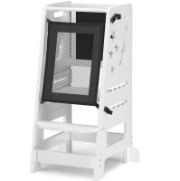 China Black White Activity Board Toddler Kitchen Stool Printing laser engrave Season All-Season for sale