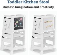 China Black White Activity Board Toddler Kitchen Stool Printing laser engrave Season All-Season for sale