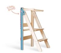 China Foldable Learning Step Stool Common Size or Custom Montessori Furniture Helper Tower for sale
