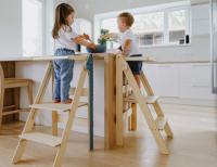China Foldable Learning Step Stool Common Size or Custom Montessori Furniture Helper Tower for sale