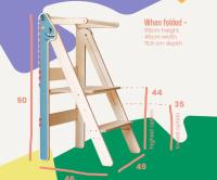 China Foldable Learning Step Stool Common Size or Custom Montessori Furniture Helper Tower for sale