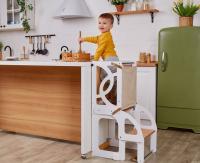 China 7 in 1 Convertible Toddler Tower Table with Seatback Enhance Learning and Kitchen Fun for sale