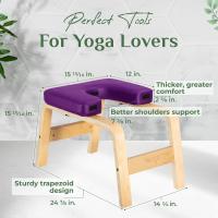 China Mail Packing Y Wooden Yoga Headstand Bench for Core Strengthening in Yoga Exercises for sale