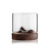 China 3D Carving Black Walnut Beech Wooden Cup Mat Coaster for Modern Style Creative Design for sale