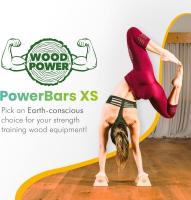 China Wooden Parallettes Push Up Bars PowerBars for Indoor Fitness Durable Handstand Trainer for sale