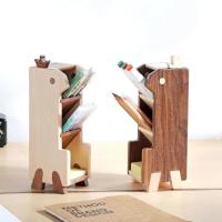 China Custom Wood Multi-Layer Desk Pen Pencil Stand for Office and Study Organization for sale
