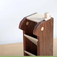 China Custom Wood Multi-Layer Desk Pen Pencil Stand for Office and Study Organization for sale