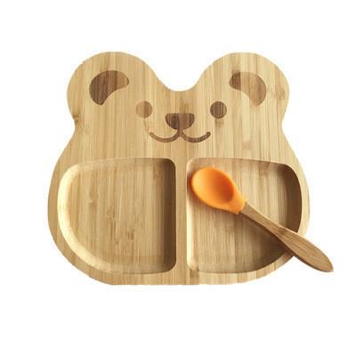 China Wooden Suction Plate The Perfect Way to Introduce Solid Foods to Your Baby and Toddler for sale