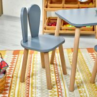 China Customized Logo Wooden Table And Chairs For Kids With Modern Design Montessori Activity for sale
