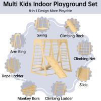 China Toddlers Wooden Climbing Toys for Indoor Playground and Play Printing Laser Engrave for sale