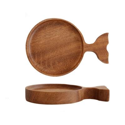 China Minimalist Style Acacia Walnut Beech Wooden Coaster for Coffee Cup from Custom Design for sale